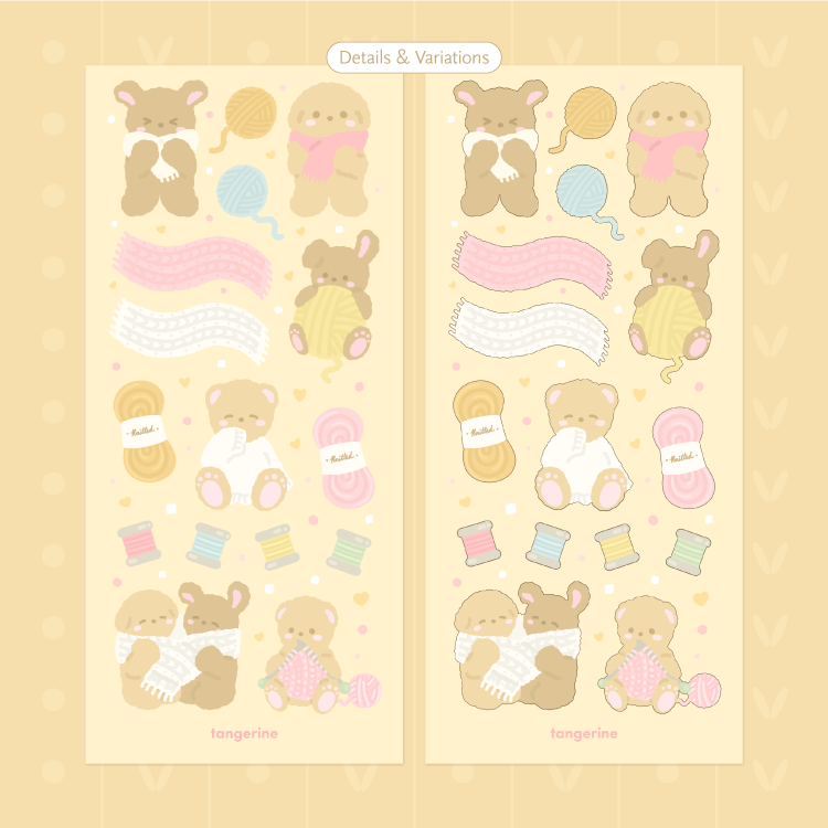 Knitted Warmth Digital Stickers | Webudding