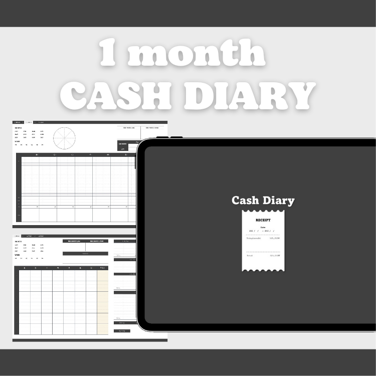 1 Month Cash Diary | Webudding