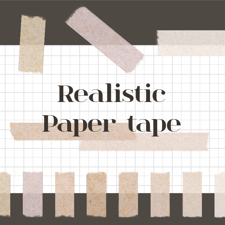 Realistic paper tape sticker | Webudding