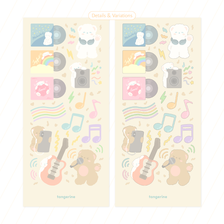 Melodic Days Digital Stickers | Webudding