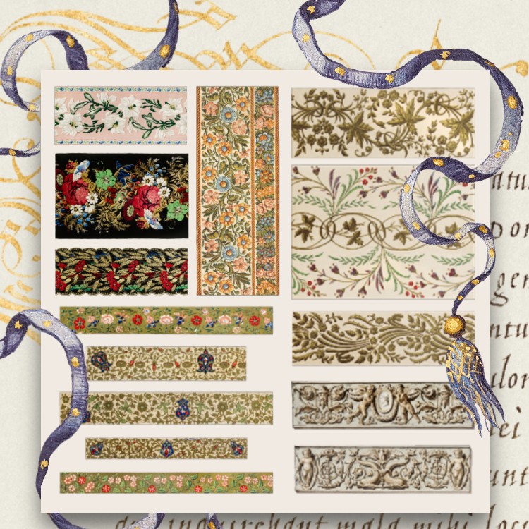 Vintage floral pattern tape | Webudding