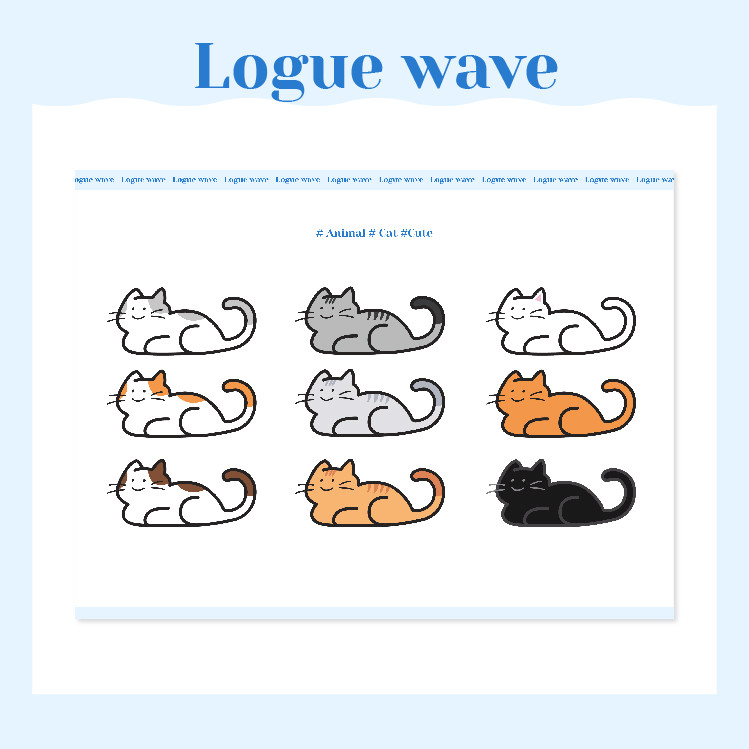 cute cat sticker | Webudding