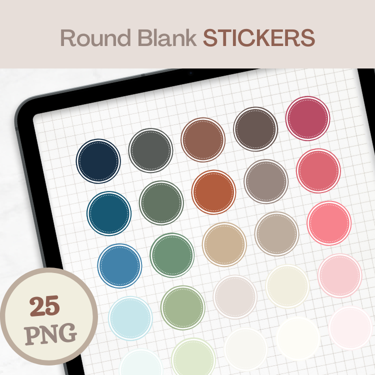 Round Blank Sticker | Webudding