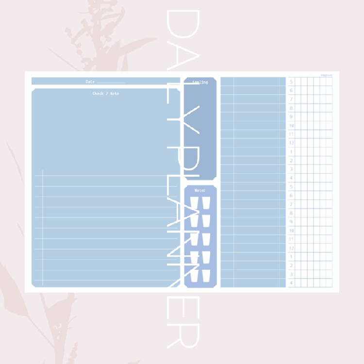 ONGGEULDA Daily Planner Diary Ver.1 (Blue Theme) | Webudding