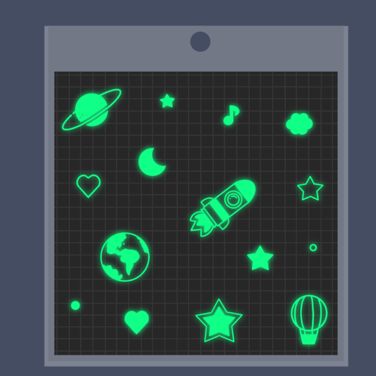 Glow In The Dark 1 (space) | Webudding