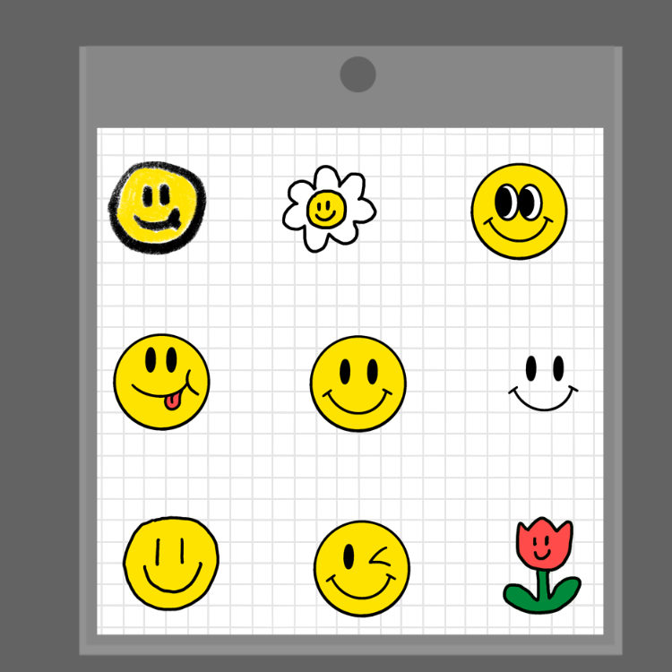 smile stickers(color) | Webudding