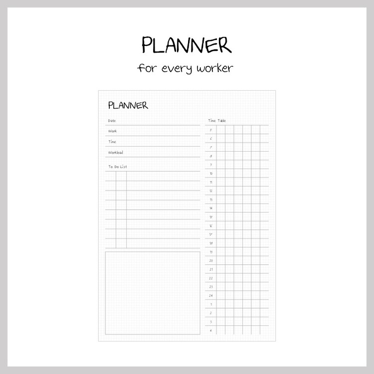작업용 플래너 | 위버딩