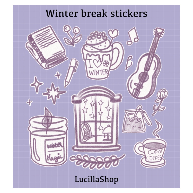 Happy winter break Stickers | Webudding