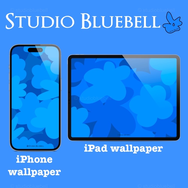 Blue wallpaper set | Webudding