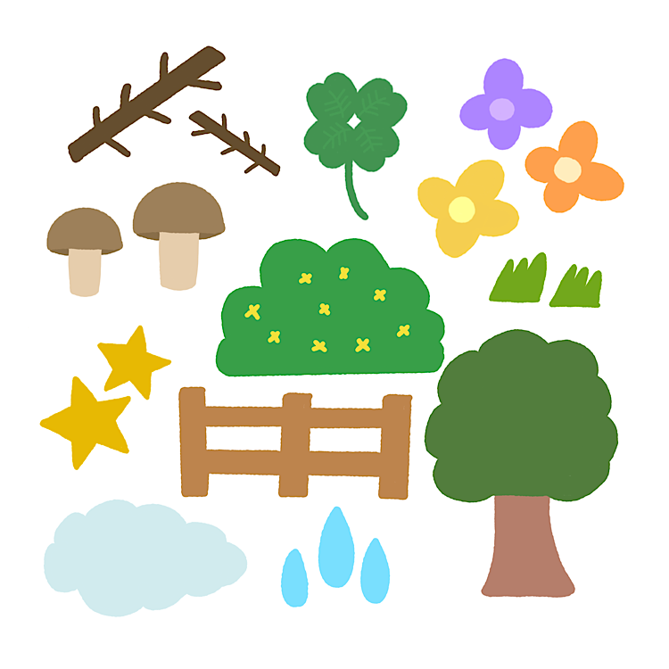 자연 스티커 | Webudding