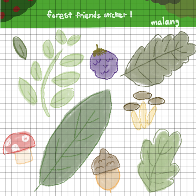 forest friends sticker1 | Webudding