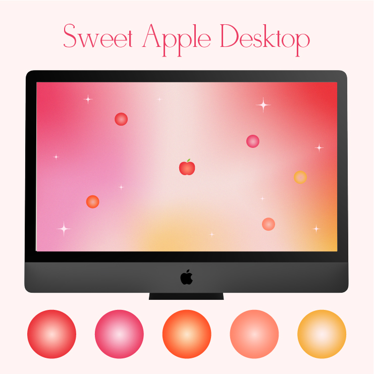 Sweet Apple Desktop Organizer (MAC ver) | Webudding