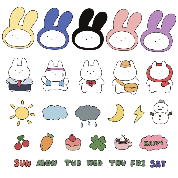 Bunny's daily sticker | Webudding
