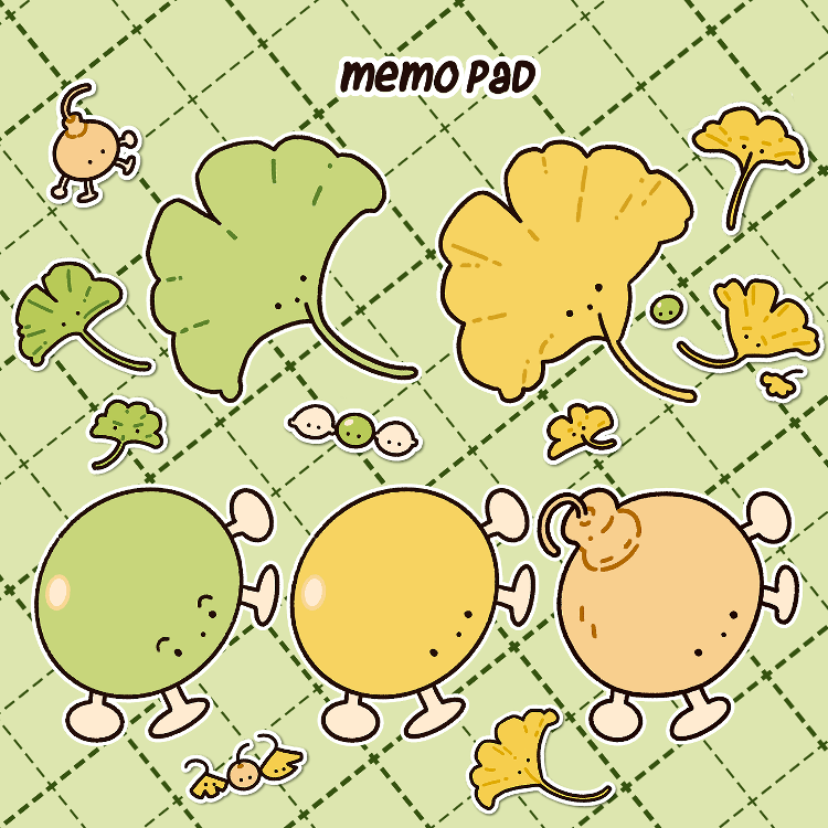 Ginkgo Tree Memo Pad | Webudding