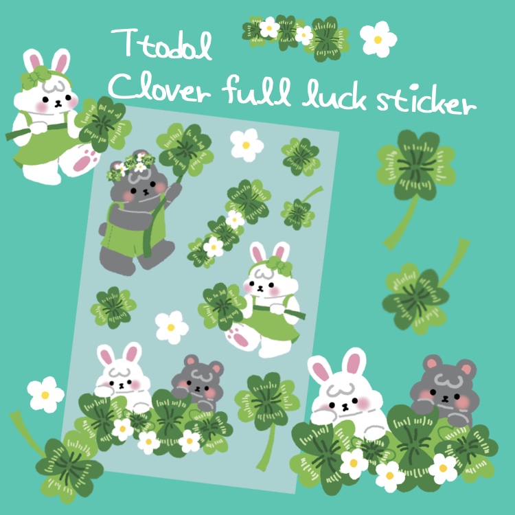 Clover full luck Sticker | Webudding