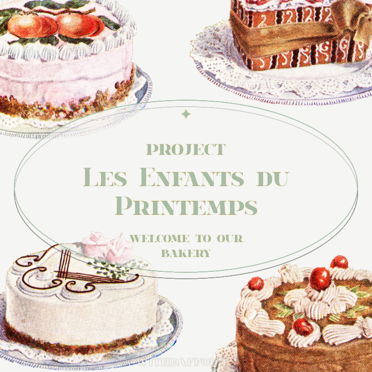 Vintage Cake Sticker | Webudding