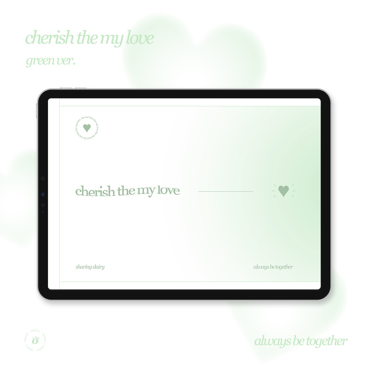 an exchange diary / cherish the my love - green ver. (2 ~6 people) | Webudding