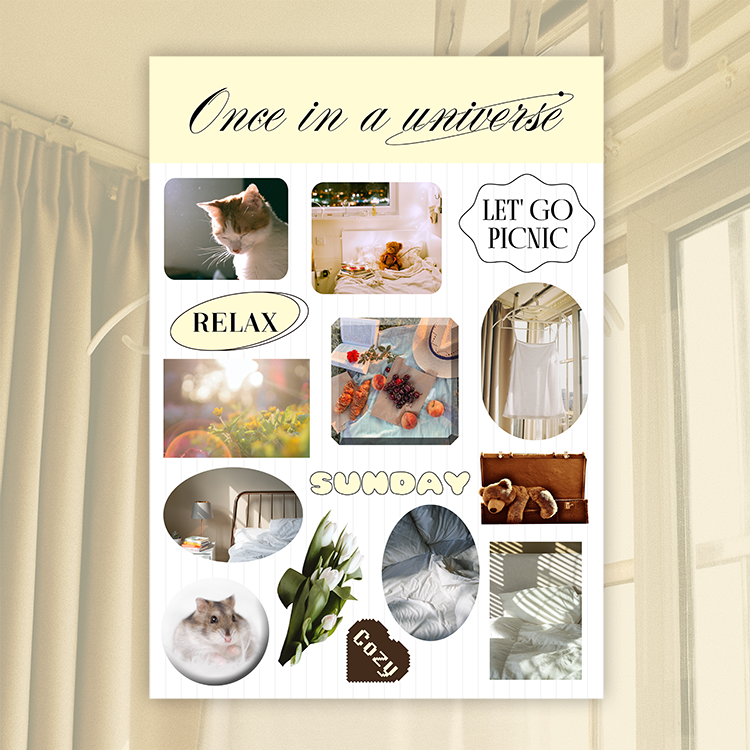 Sunday Holiday Vintage Sticker | Webudding