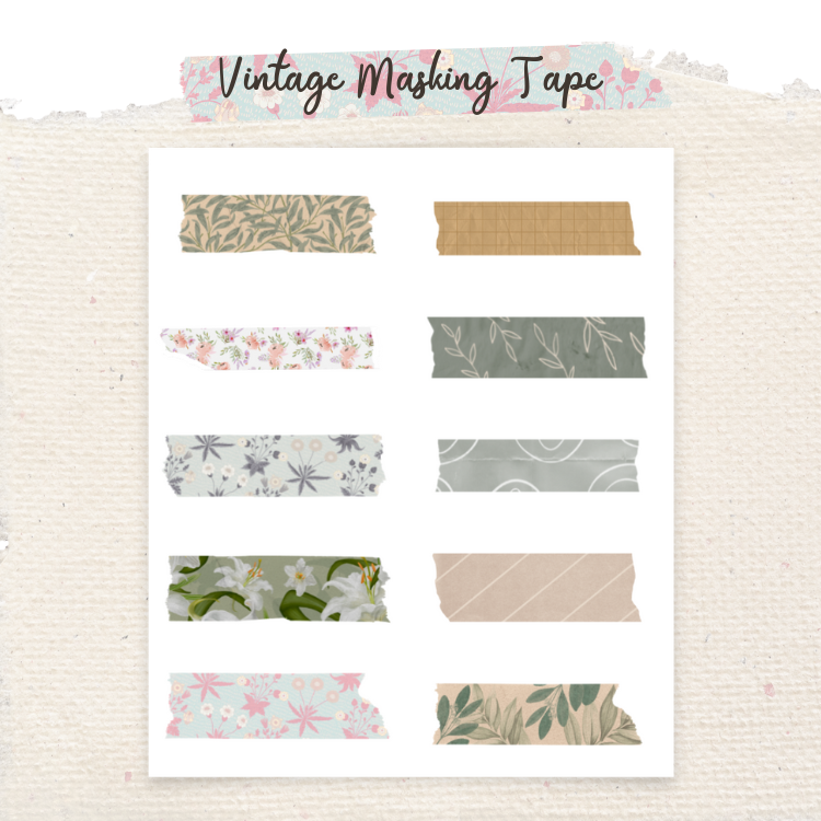빈티지 마스킹테이프 | 위버딩