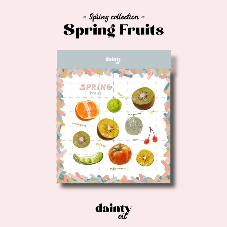 Spring Fruits Stickers | Webudding