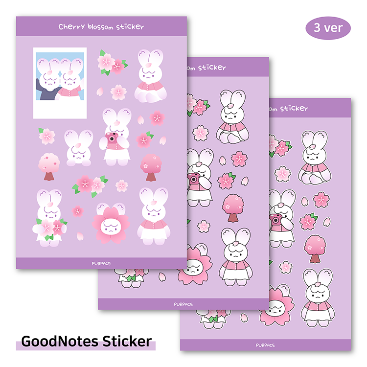 Cherry Blossoms Stickers 3 ver. | Webudding