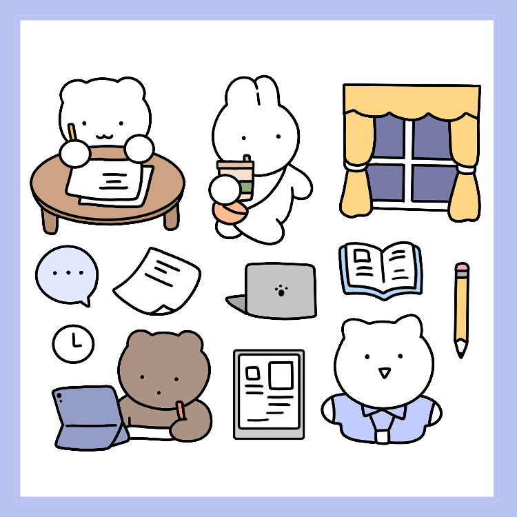 working hard sticker | Webudding