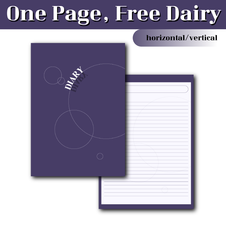 One Page, Diary horizontal/vertical | Webudding