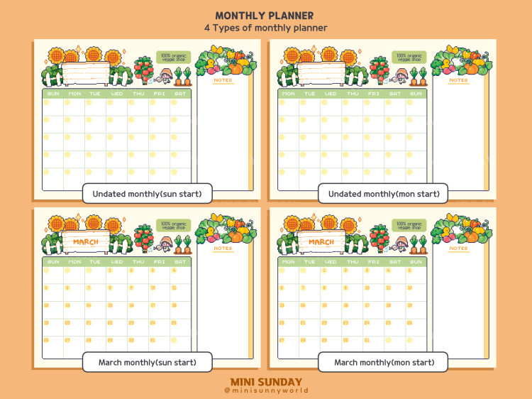 Autumn's Farm Planner Set | Webudding