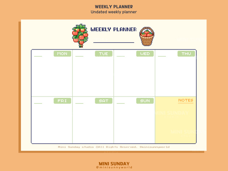 Autumn's Farm Planner Set | Webudding