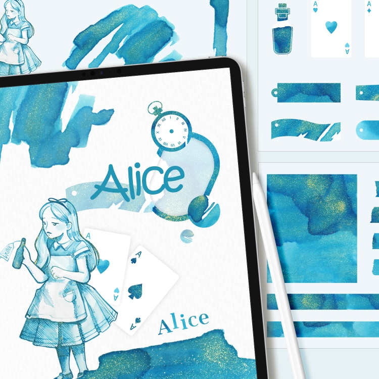 'Alice' ink sticker | Webudding
