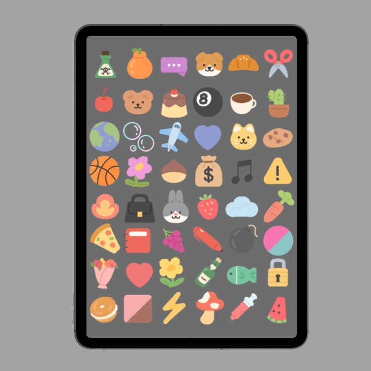 Mini Icons Stickers ver.2 | Webudding