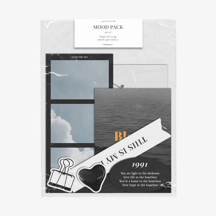 Scrap Sticker Pack [Mood Black] | Webudding