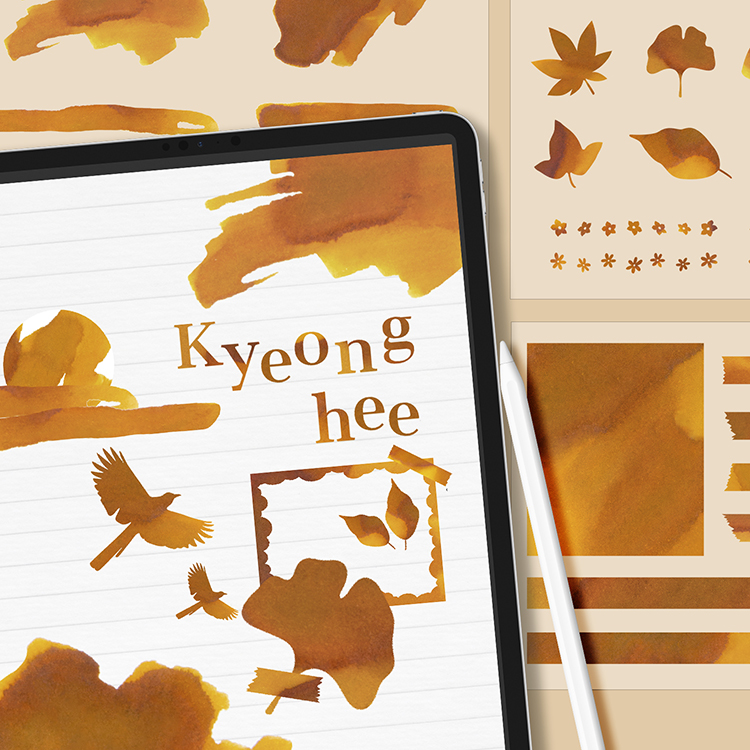 'Kyeong-hee' ink sticker | Webudding