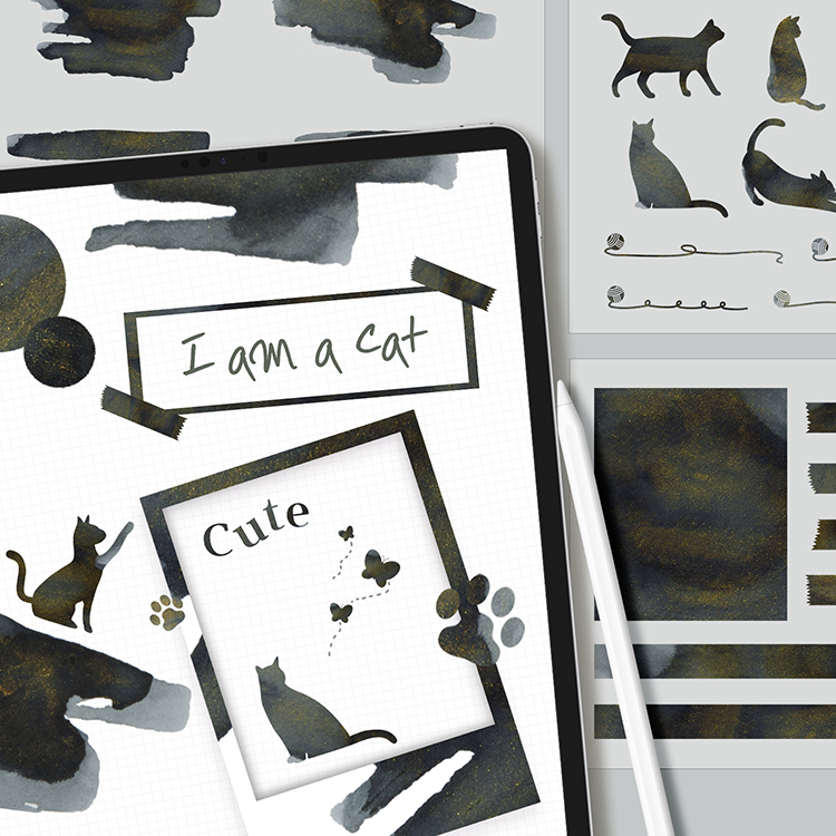 'I am a Cat ' ink sticker | Webudding