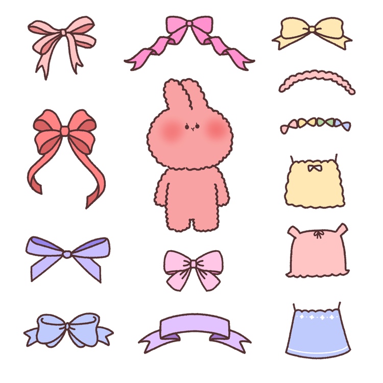Mingmong’s ribbon sticker | Webudding