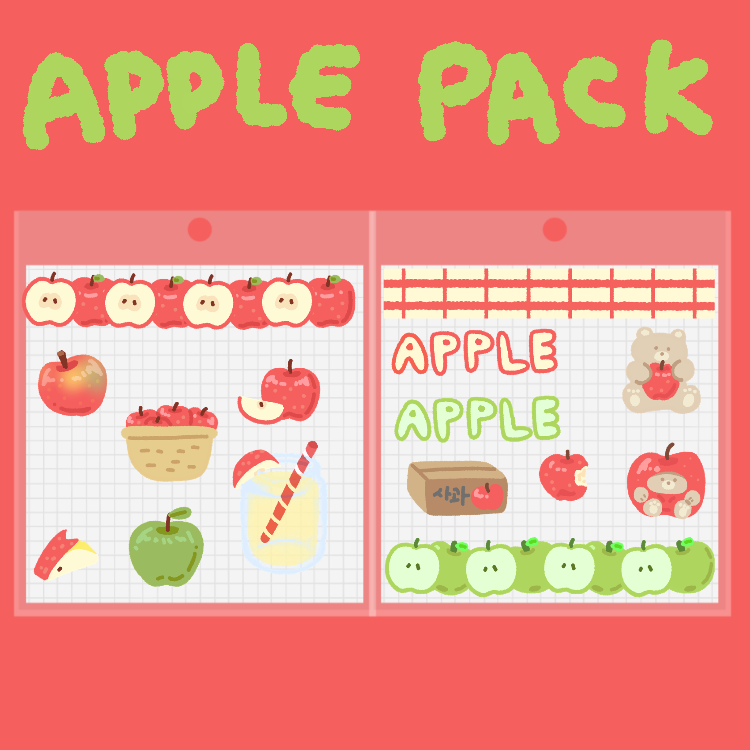 apple sticker pack | Webudding