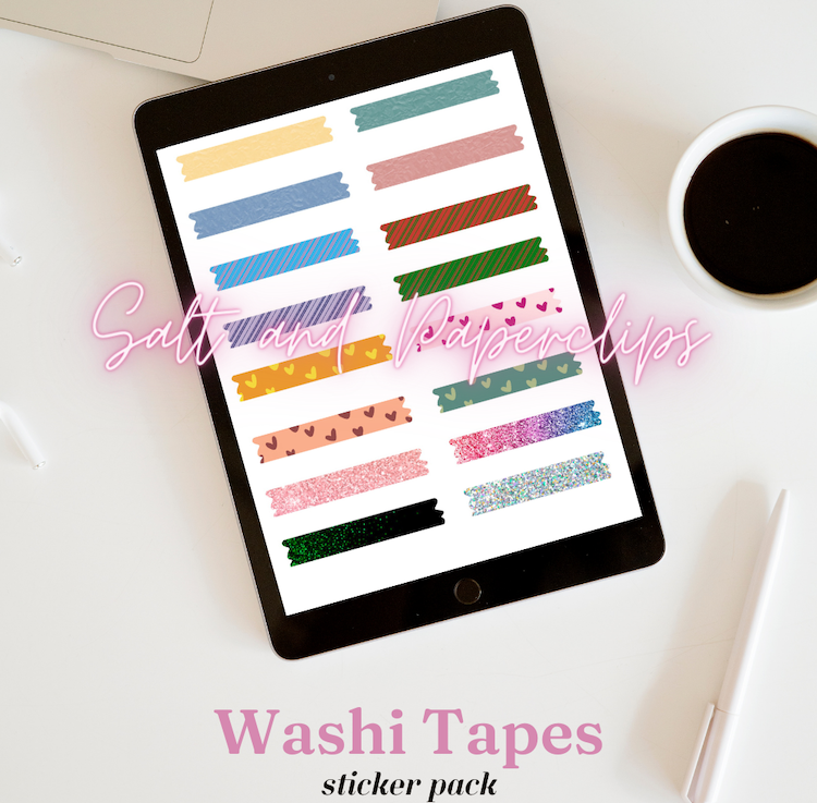 Digital Stickers - Washi Tapes Sticker Set | Webudding