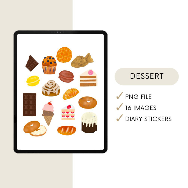 dessert stickers | Webudding