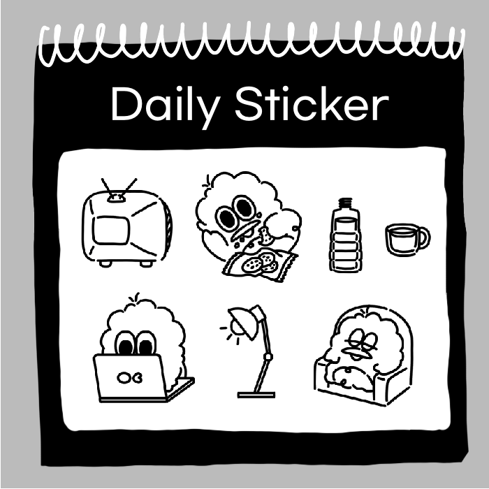 daily sticker 3 | Webudding