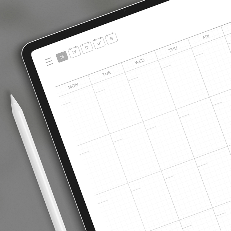 Simple Suding Digital Planner(mon + sun.ver) | Webudding