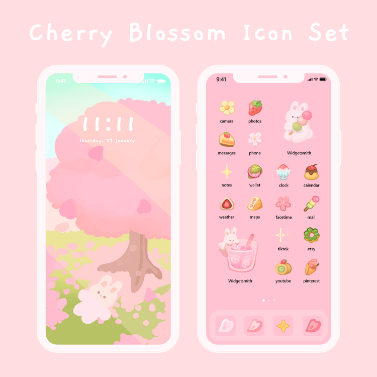 cherry blossom icon theme | Webudding