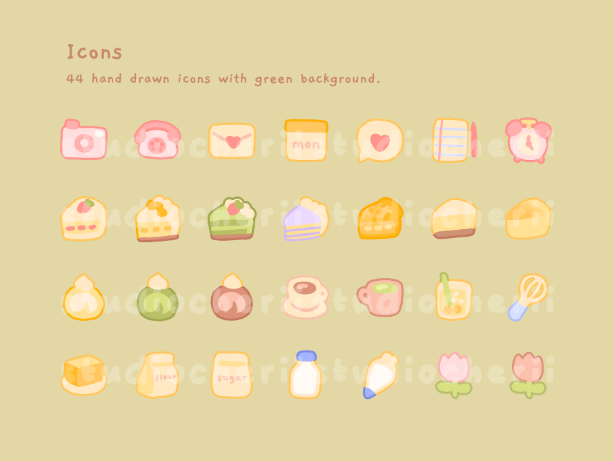 cake shop icon theme | Webudding