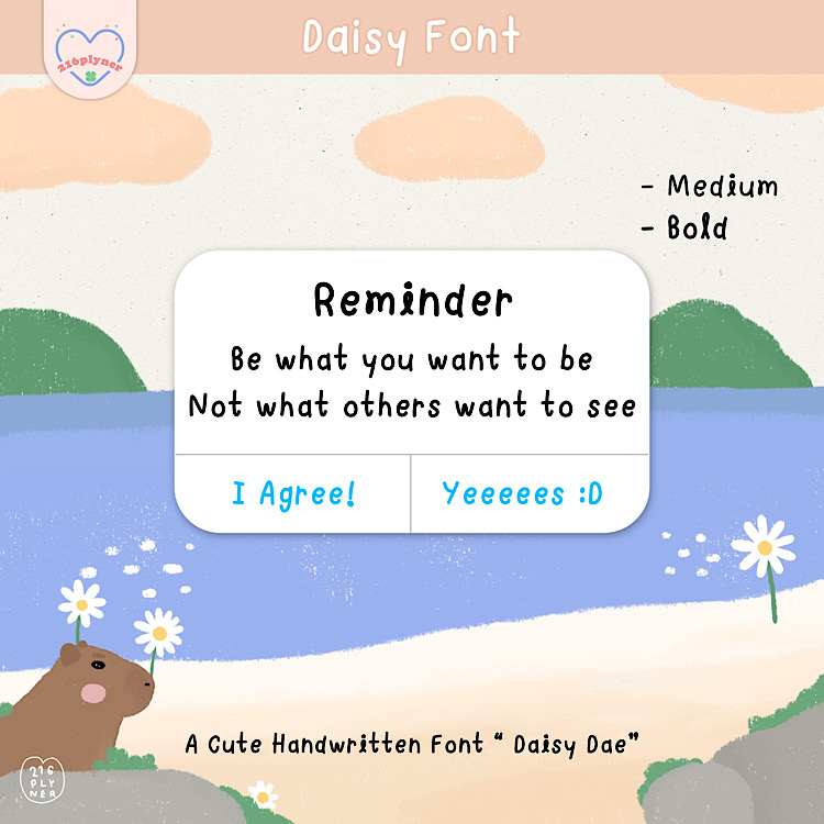 Daisy Dae | Handwritten Font | Webudding