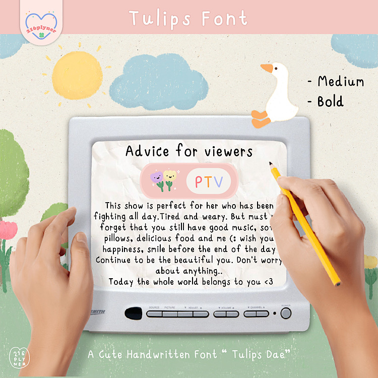 Tulips Dae | Handwritten Font | Webudding