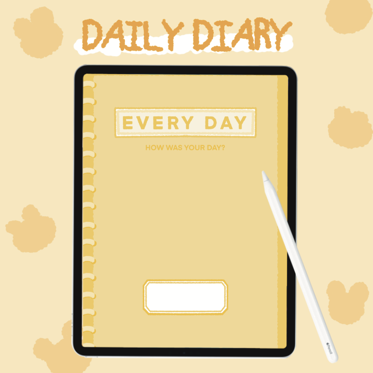 Mongletongtong Daily Diary (6color) + confetti sticker gift | Webudding
