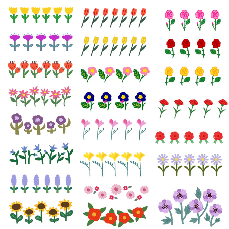 flower drawing sticker | Webudding