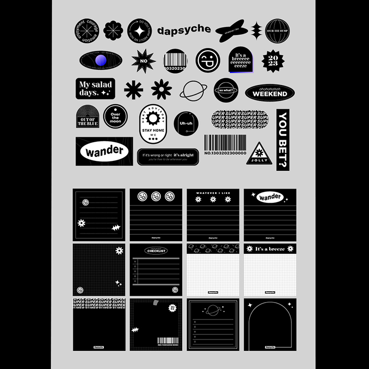 Abyss Series Sticker Memo Paper | Webudding