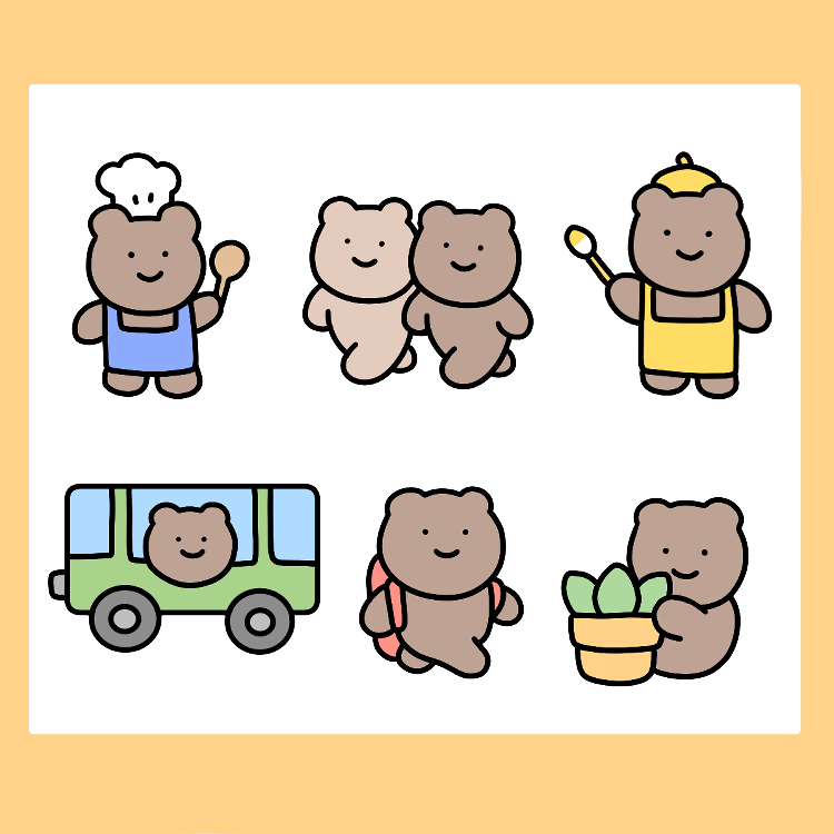 bear sticker | Webudding