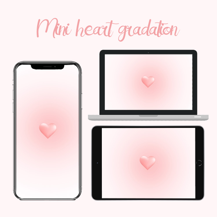 Mini Heart Gradation Background | Webudding