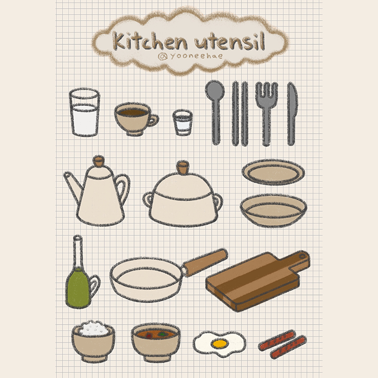 Kitchen Cooking Tools Stickers 2 | Webudding